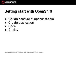Using OpenShift PaaS | PDF | Cloud Computing | Internet