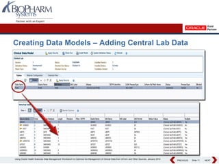 Using Oracle Health Sciences Data Management Workbench to Optimize the ...