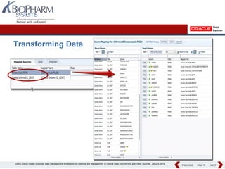 Using Oracle Health Sciences Data Management Workbench to Optimize the ...