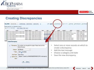 Using Oracle Health Sciences Data Management Workbench to Optimize the ...