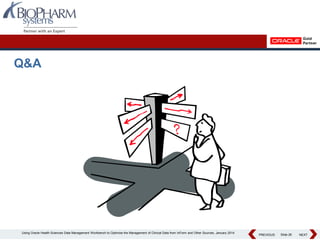 Using Oracle Health Sciences Data Management Workbench to Optimize the ...