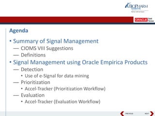 Using Oracle's Empirica Topics to Document Your Signal Management ...