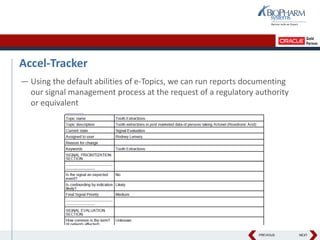 Using Oracle's Empirica Topics to Document Your Signal Management ...
