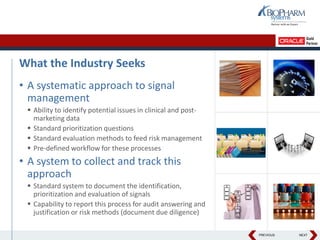Using Oracle's Empirica Topics to Document Your Signal Management ...