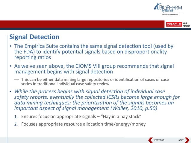 Using Oracle's Empirica Topics to Document Your Signal Management ...