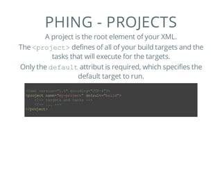 Using Phing for Fun and Profit | PPT