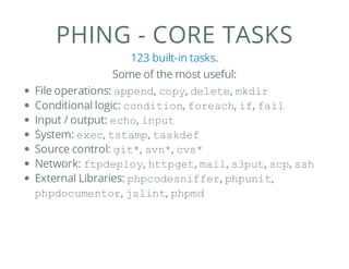 Using Phing for Fun and Profit | PPT