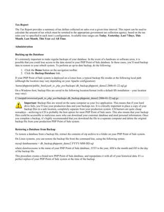 Using PHP Point of Sale | PDF | Logistics | Business