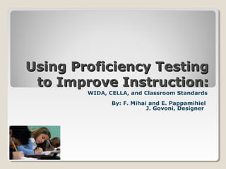 Using Proficiency Testing | PPT