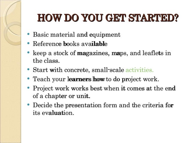 Using Project Work | PPT