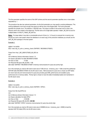 Using sap-netweaver-with-dbim-2594359 | PDF