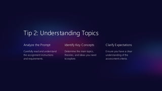 Using Simple Tips to Create a Perfect Assignment | PDF