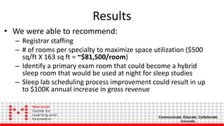 Using Simulation for Facility Planning in Healthcare | PPT