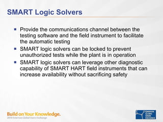 Using Syncade Workflow and AMS Device Manager for SIF Proof Testing on ...