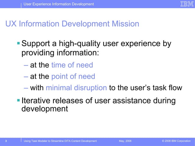 Using Task Modeler to Streamline DITA Content Development | PPT
