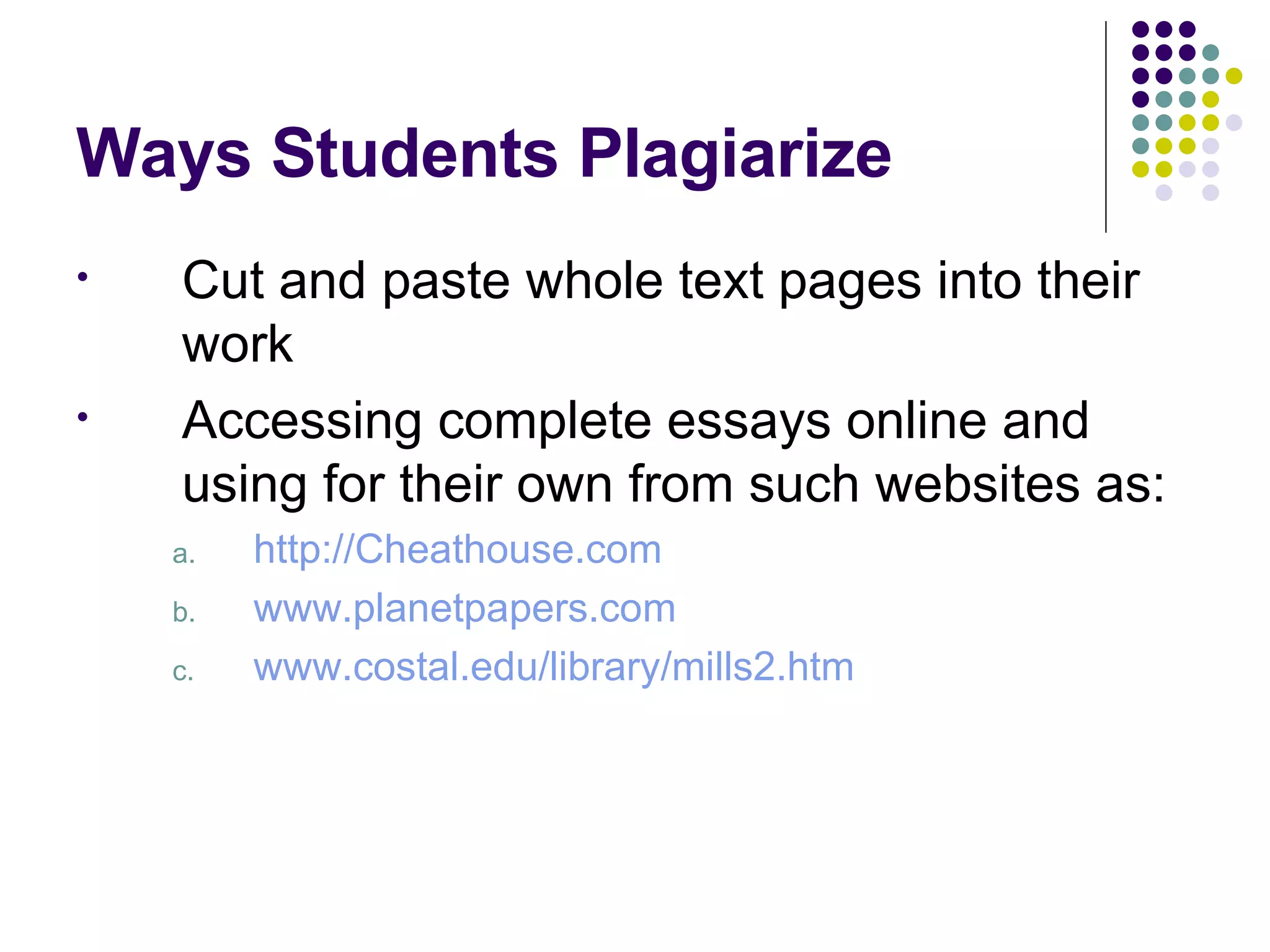 Using Technology To Detect Plagiarism | PPT