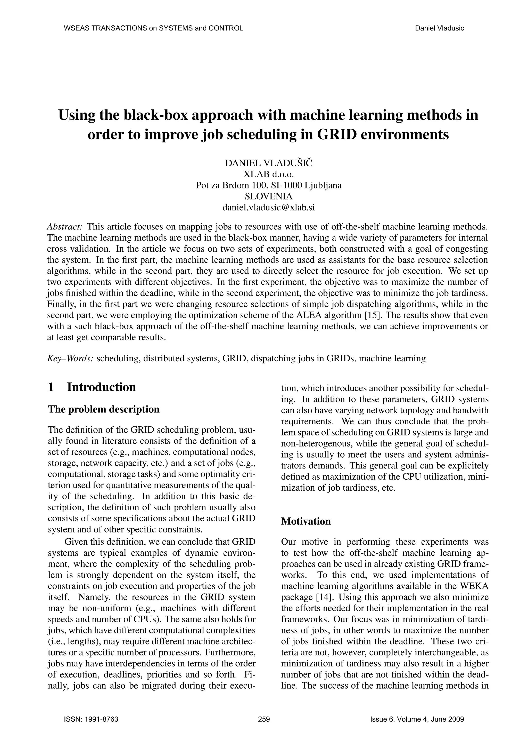 Using The Black Box Approach With Machine Learning Methods In Pdf