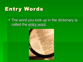 Using the Dictionary | PPT