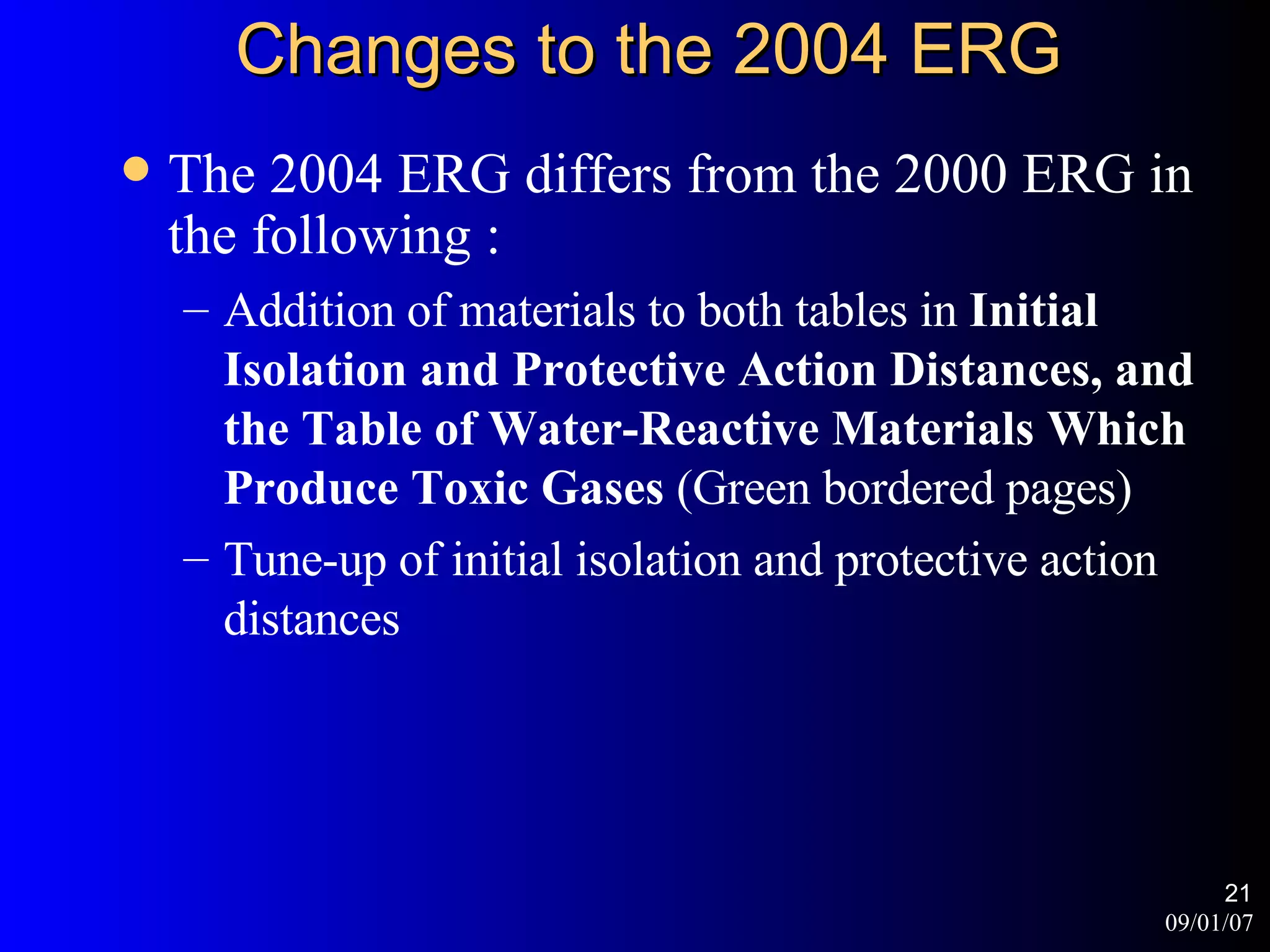 Using the Emergency Response Guidebook | PPT