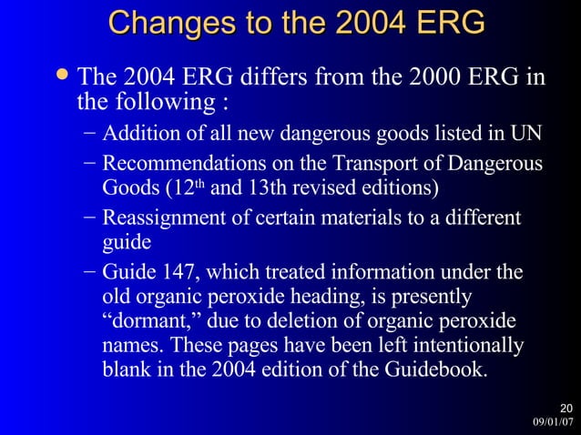 Using the Emergency Response Guidebook | PPT | Lung and Respiratory ...