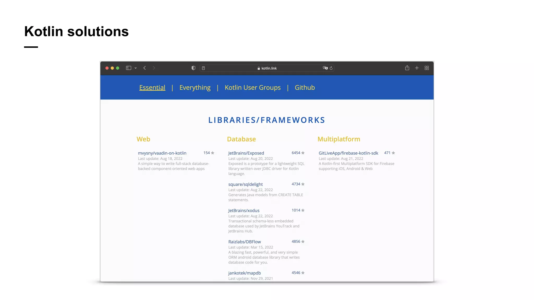 Using The Exposed Sql Framework To Manage Your Database Ppt