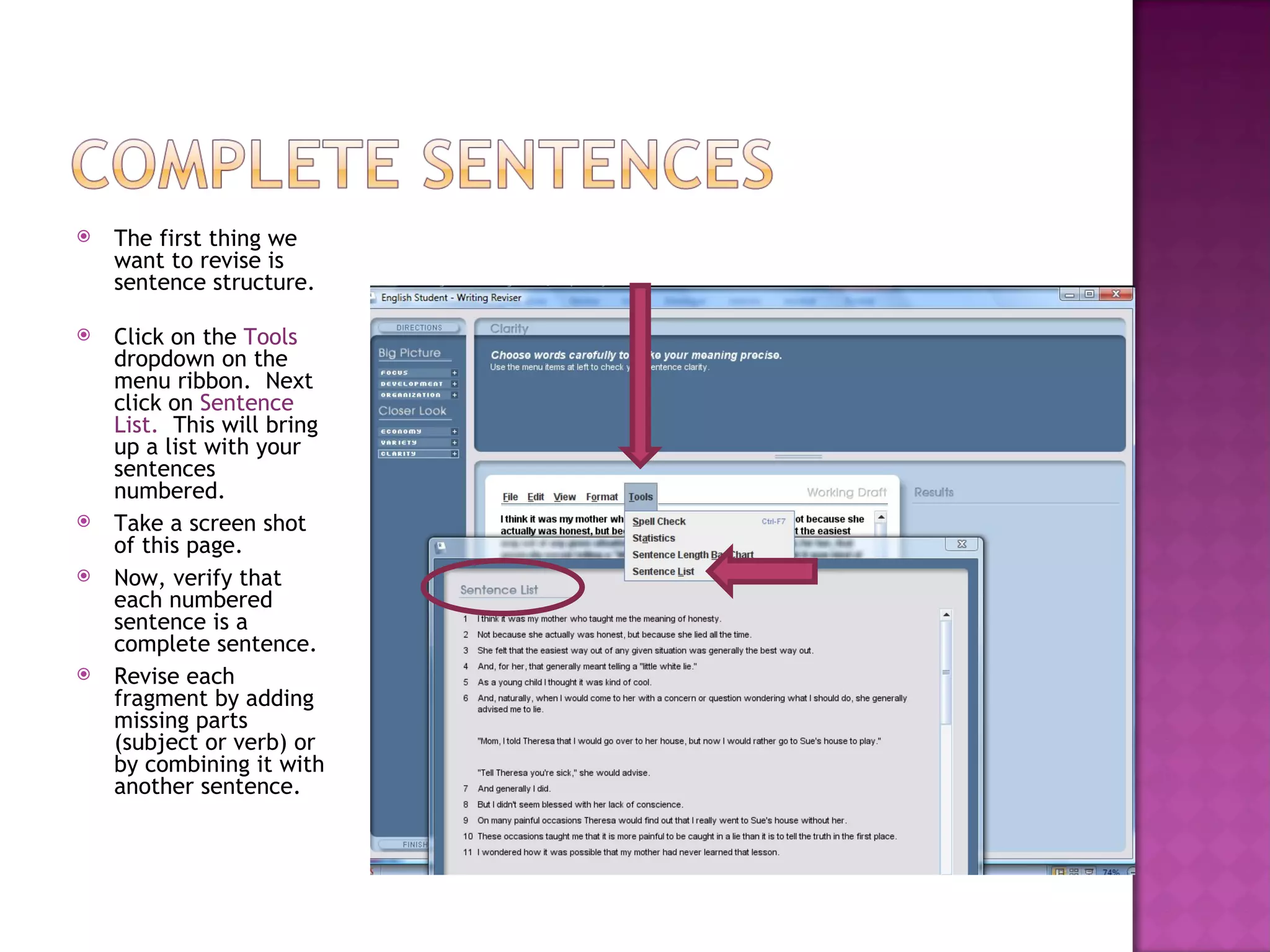 Using the SAS Revisor | PPT