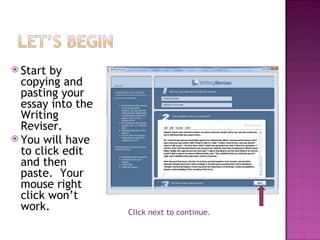 Using the SAS Revisor | PPT