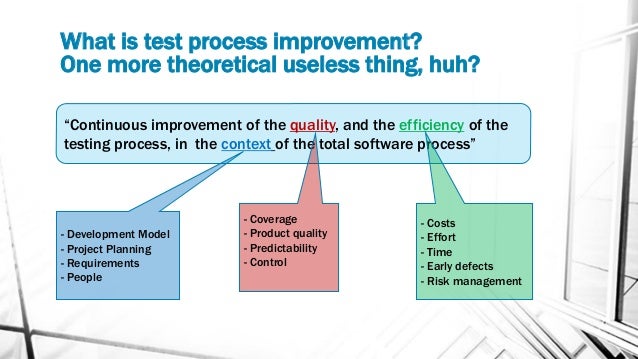 Using the test process improvement models. Case study based on TPI Ne…