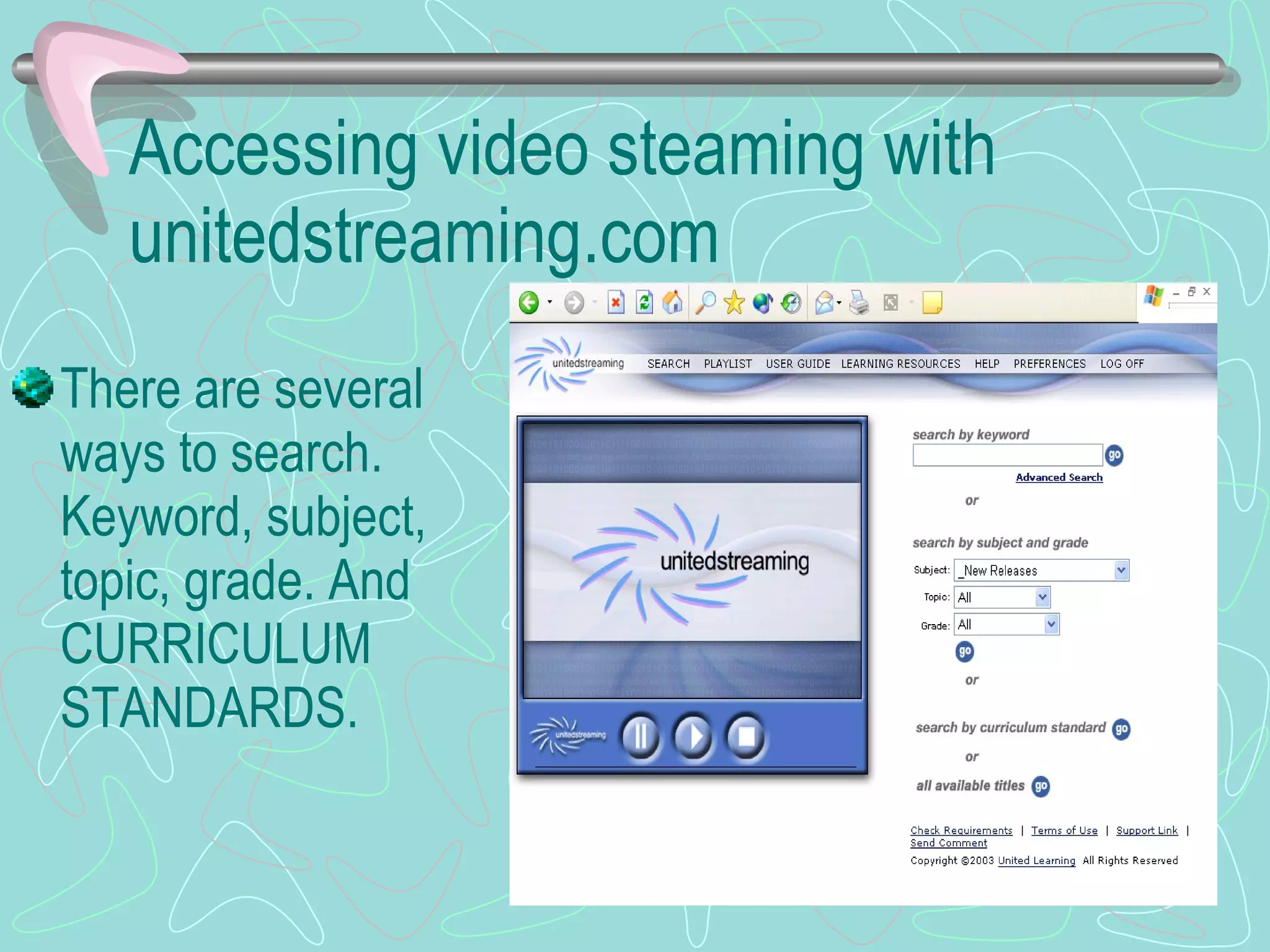 Using Video Streaming to Enhance | PPT | Internet for Beginners | Internet