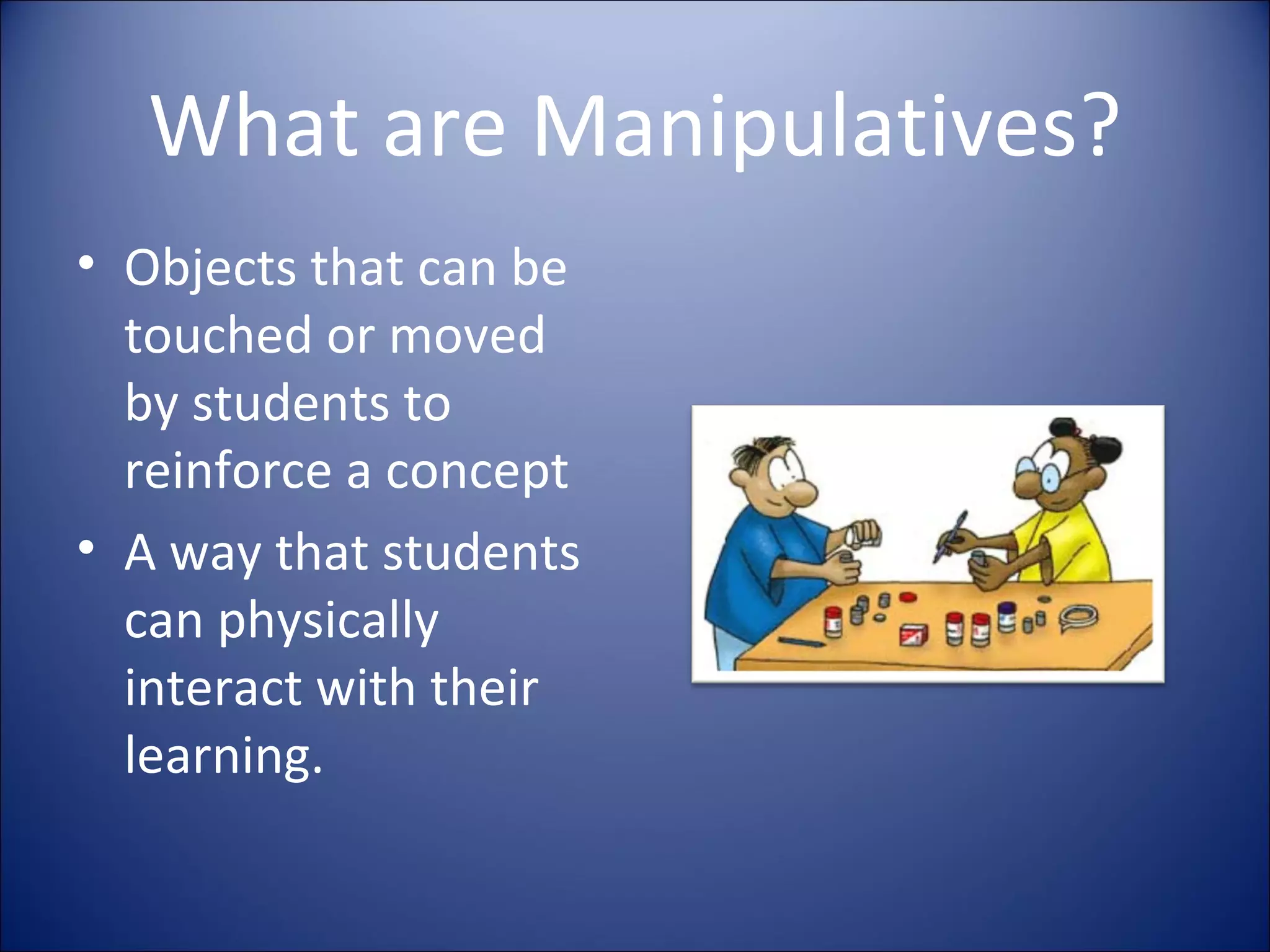 Using Visual Aids & Manipulatives in EFL | PPT