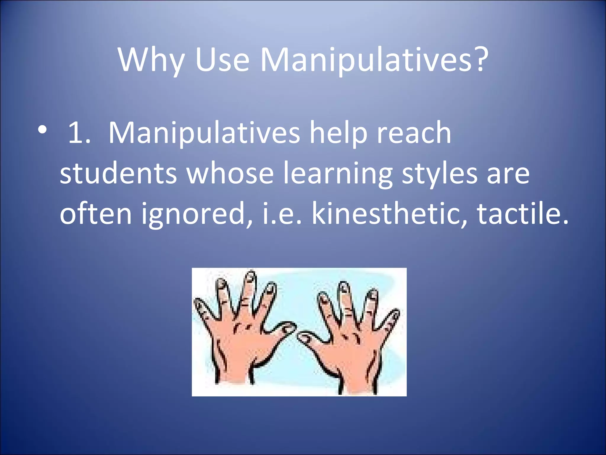 Using Visual Aids & Manipulatives in EFL | PPT