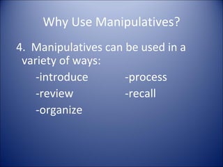 Using Visual Aids & Manipulatives in EFL | PPT