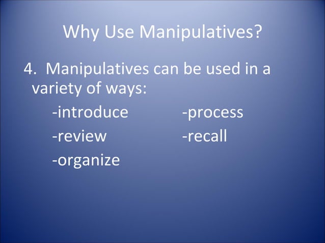 Using Visual Aids & Manipulatives in EFL | PPT | Education