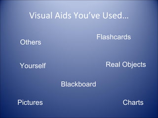 Using Visual Aids & Manipulatives in EFL | PPT