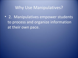 Using Visual Aids & Manipulatives in EFL | PPT