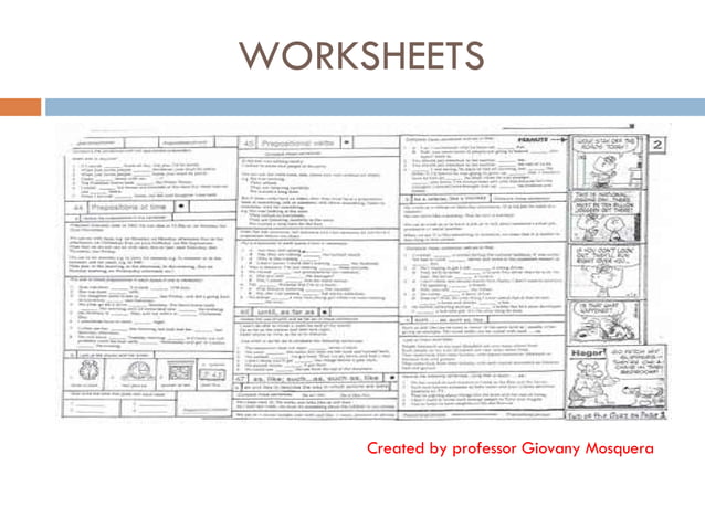 Using Worksheets | PPT