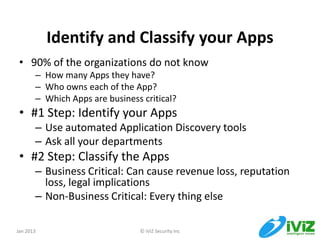 Using 80 20 rule in application security management | PPTX | Computer Software and Applications ...