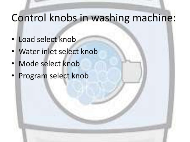 Using 8051 microcontroller based washing machine control ppt | PPTX ...