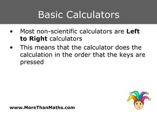 Using A Calculator 1 | PPT