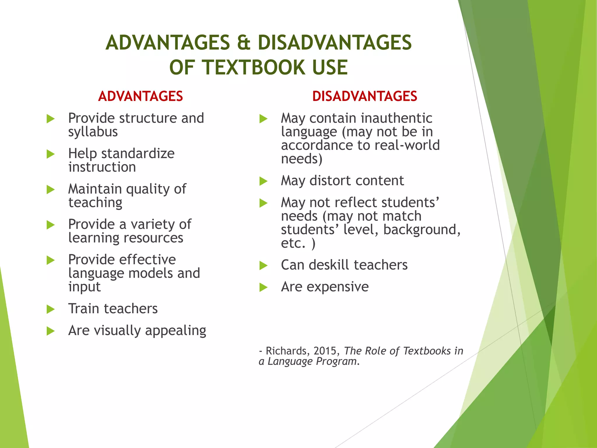 USING COURSE BOOKS IN ELT | PPTX