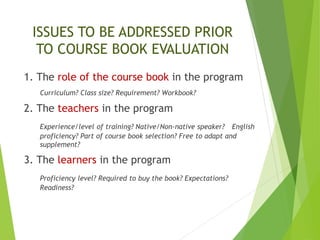 USING COURSE BOOKS IN ELT | PPTX