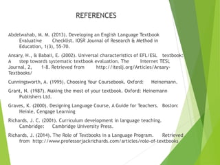 USING COURSE BOOKS IN ELT | PPTX