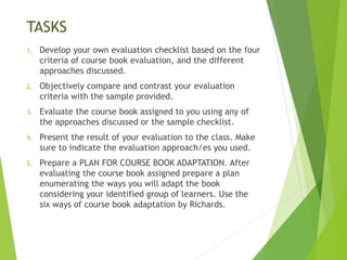 USING COURSE BOOKS IN ELT | PPTX