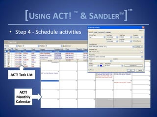 Using ACT! & Sandler | PPSX