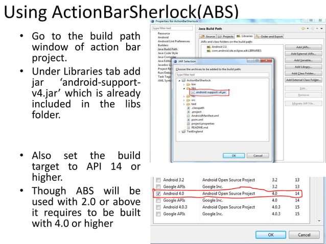 Action Bar Sherlock Tutorial Ppt Free Download 