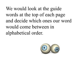 Using a Dictionary | PPT