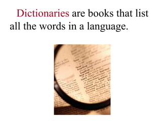 Using a Dictionary | PPT