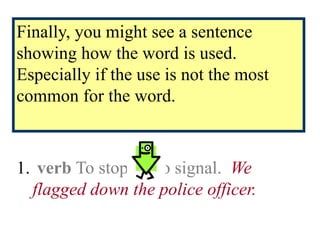 Using a Dictionary | PPT