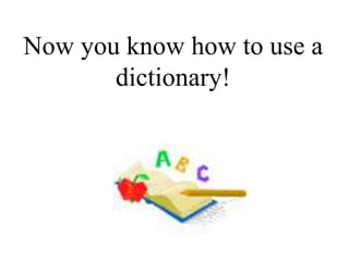 Using a Dictionary | PPT