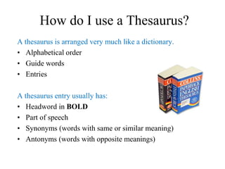 Using a Dictionary | PPT
